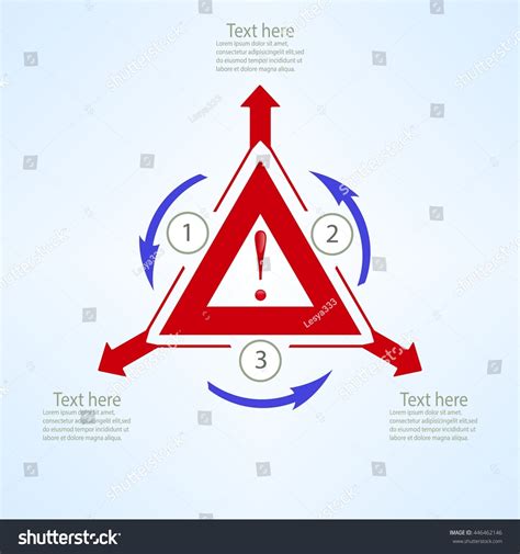 Outline Circular Infographic Element Linear Flat Stock Vector Royalty Free