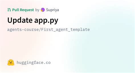 agents course first agent template · update app py