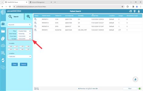Change Default Search Parameters PostDICOM Knowledge Base