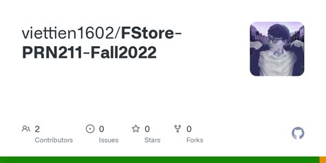 github viettien1602 fstore prn211 fall2022