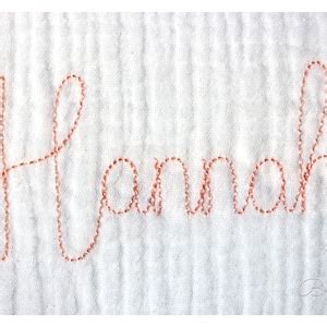 Bean Script Font Machine Embroidery Handwritten Alphabet Sizes