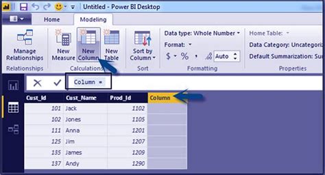 Power Bi Data Modeling Creating Calculated Columns Dataflair