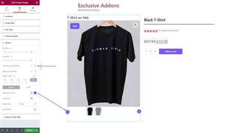 How To Configure And Style Woo Product Image Widget With Elementor Exclusive Addons