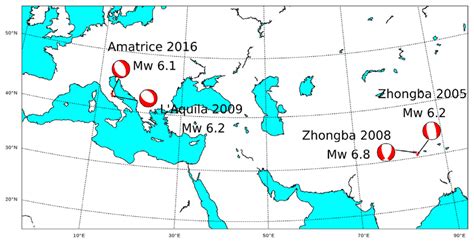 Locations And Moment Tensor Solutions Reported By The Global Cmt Download Scientific Diagram