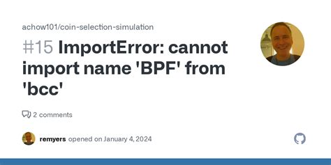 ImportError Cannot Import Name BPF From Bcc Issue Achow Coin Selection