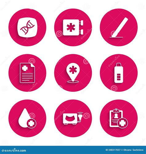 Set Location Hospital Ultrasound Patient Record Digital Thermometer