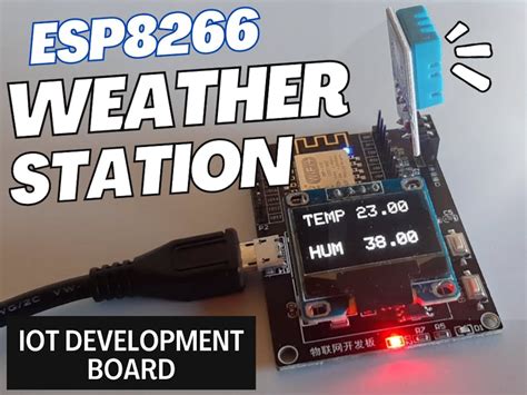 esp8266 iot development board weather station