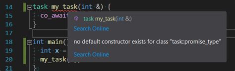 Weird Error From Visual C No Default Constructor For Promise Type