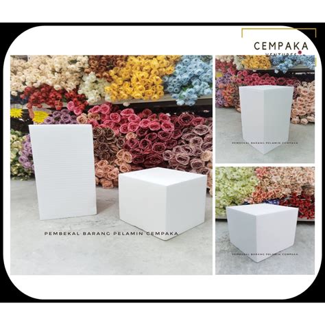 Span Gabus Bunga Lbs Span Petak Putih Untuk Gubahan Bunga Pelamin