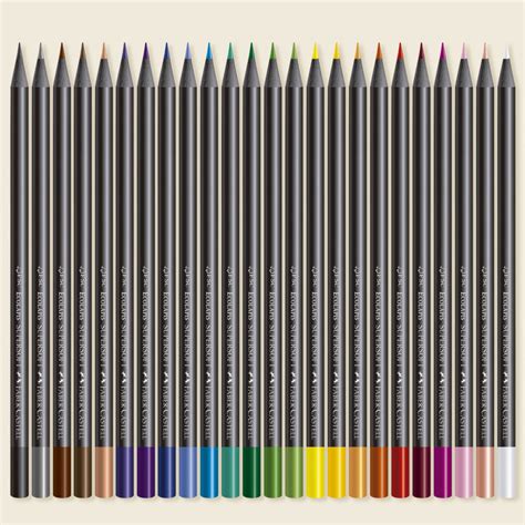 Kit Lápis de Cor 24 Cores Ecolápis Supersoft Faber Castell
