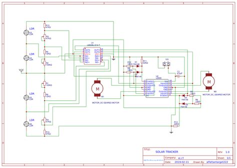 Solar Tracker EasyEDA Open Source Hardware Lab