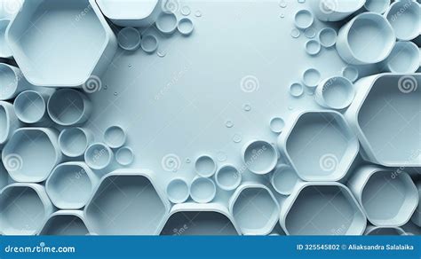 Geometric Greeting Card Frames Circular And Hexagonal Shapes Overlap To Create A Modern Frame