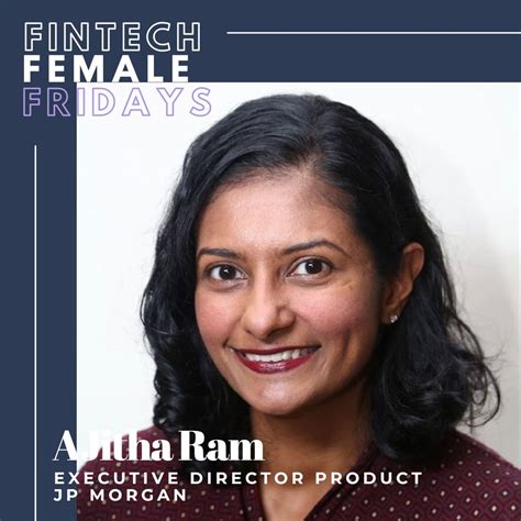 Nyc Fintech Women On Linkedin Meet Ajitha Ram Executive Director Of