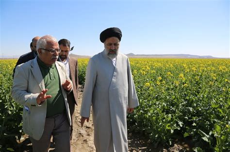تصویر با کیفیت از شهید سید ابراهیم رئیسی در حال بازدید از مزارع