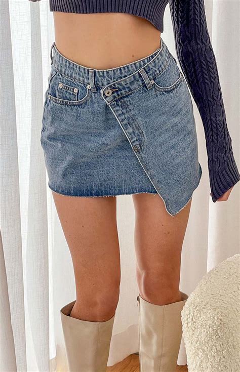 Mini Jean Skirt Outfits How To Wear A Denim Mini Skirt The