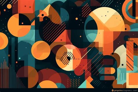 Premium Photo Various Geometric Shapes Background