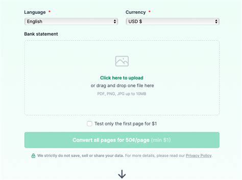 Bank Statement To Csvexcel Website Hunt