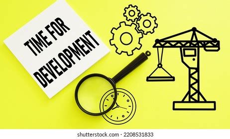 Time Development Shown Using Text Stock Photo Shutterstock