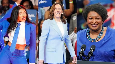Kamala Harris & Megan Thee Stallion Bring Blue Style Wave to Atlanta