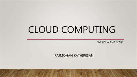 Cloud Computing Basics Ppt