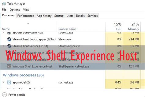 Fixed Windows Shell Experience Host High Memory CPU Usage