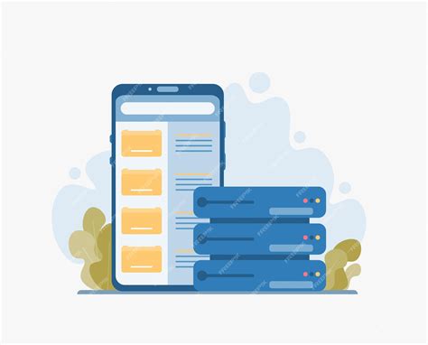 Premium Vector Virtual Cloud Server Or Cloud Computing Platform Modern Flat Illustration