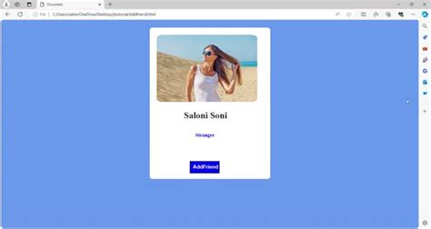 Saloni Soni On Linkedin Add Friend Feature With Same Button Using Javascript Dom