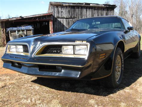 Restored To Original S Matching Ws4 Triple Black Trans Am Classic