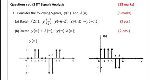 Solved Questions Set DT Signals Analysis Marks Chegg