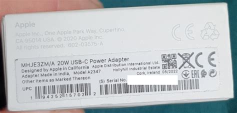Power Adapters With Same Serialnumber Apple Community