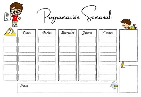 Programadores Semanales Para Planificar Tu Clase Varios Modelos
