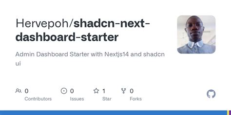 github hervepoh shadcn next dashboard starter admin dashboard