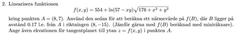 Linjär Approximation Matematik Universitet Pluggakuten