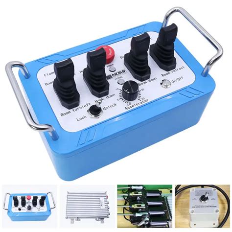 12v 24v 4 Levers Hydraulic Joystick Manual And Automatic Solenoid Valve Industrial Radio Remote