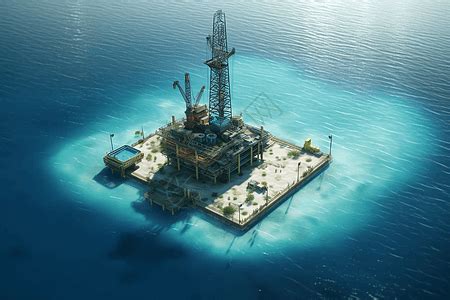 石油钻井平台全景高清图片下载 正版图片600030790 摄图网