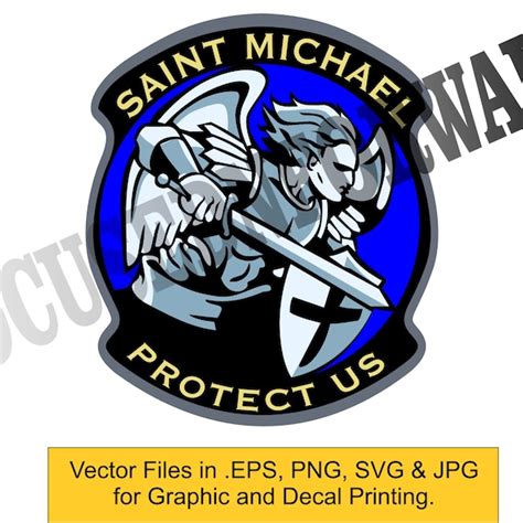 St Michael Svg Etsy