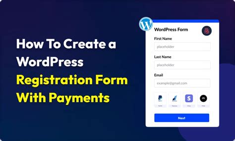 How To Create A Wordpress Registration Form With Payment Bit Apps