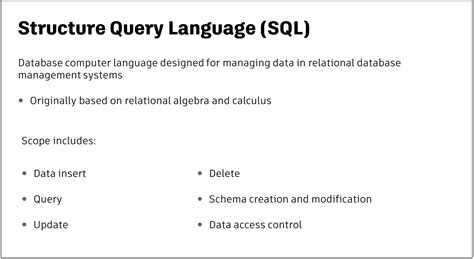 Introducing Structured Query Language In Infoworks Ws Pro Autodesk