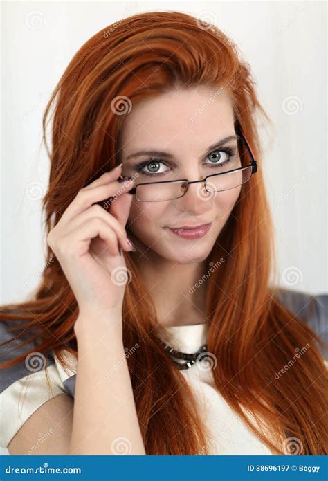 Young Red Hair Woman Stock Image Image Of People Clothing 38696197