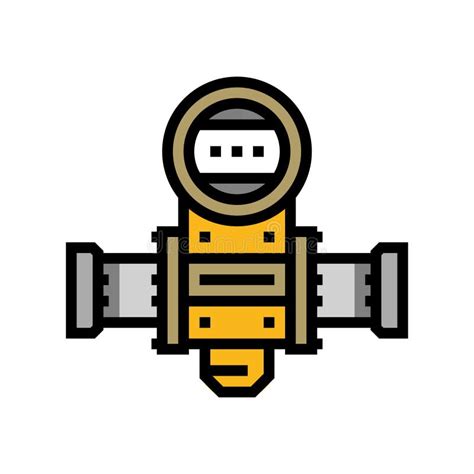 Industry Pipeline Color Icon Vector Illustration Stock Illustration Illustration Of Symbol