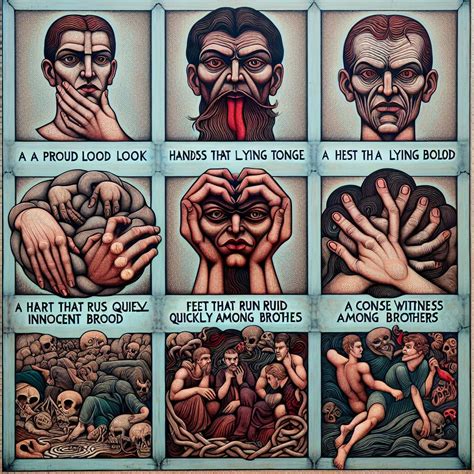 What Does Proverbs 616 19 Mean Bible Art