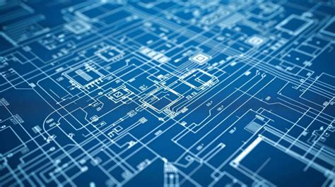 Electronics Engineering Drawing Or Circuit Schematic Premium Ai Generated Image