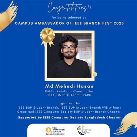 Congratulations Ieee Computer Society Bangladesh Chapter
