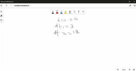 Solved What Is The F Critical Value For A Anova Problem Where Alpha