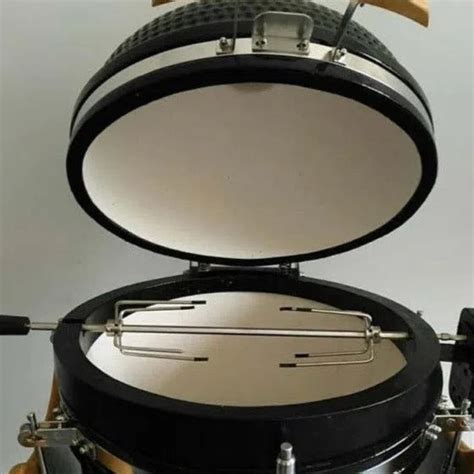 Rotisserie Para Kamado Média Aço Inoxidável Kamado Artemano Lets Eat It