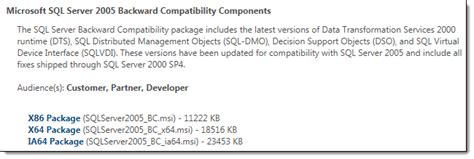13 Install The Backward Compatibility Components