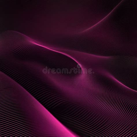 Mesmerizing Pink Wave Patterns With Luminous Texture On Dark Background