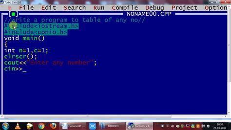 Write A Program To Table Of Any Number Using For Loop In C Youtube