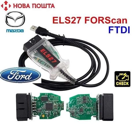 Сканер ELS27 FORScan OBD2 для диагностики авто Ford Mazda Lincoln FTDI ...