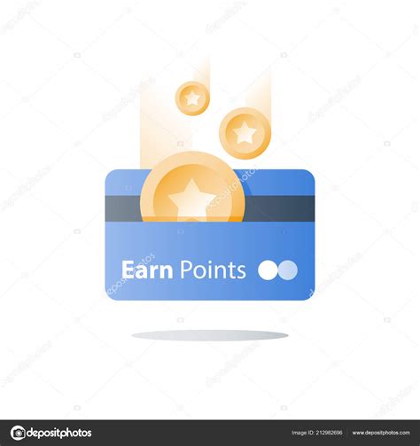 Loyalty Program Earn Reward Bonus Card Perks Concept Vector Flat Icon Stock Vector By